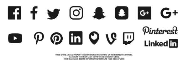 Free Social Media Icons SVG: Vector Pack for 2017 – Logos By Nick