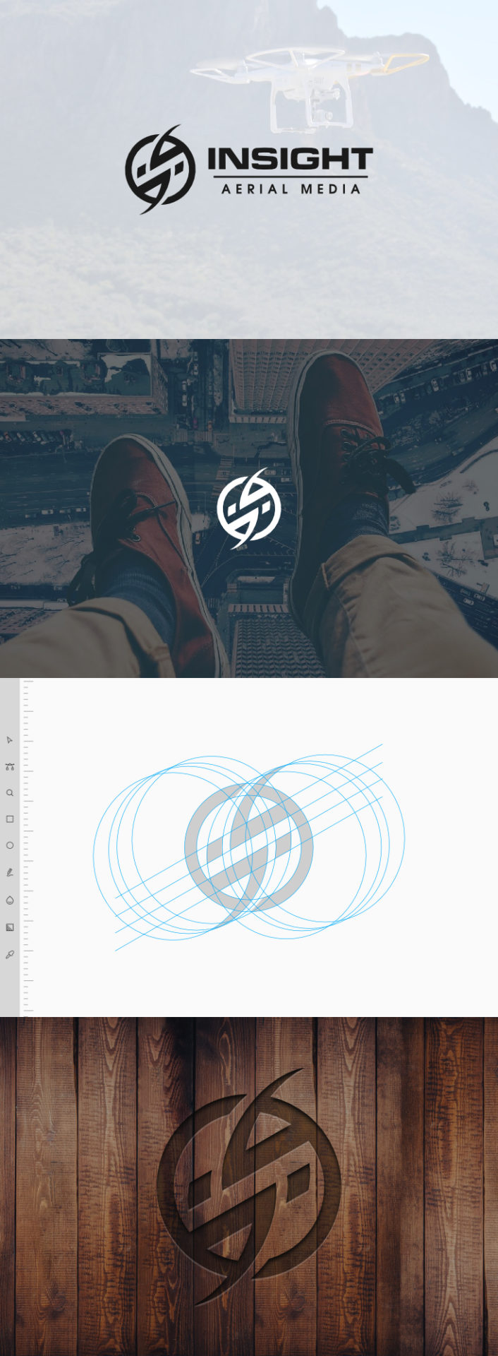 Drone Logo Design for Aerial Photography Service – Logos By Nick