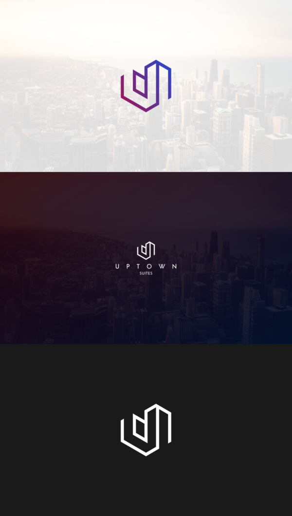 Letter U Logo Design: Uptown Suites Case Study – Logos By Nick