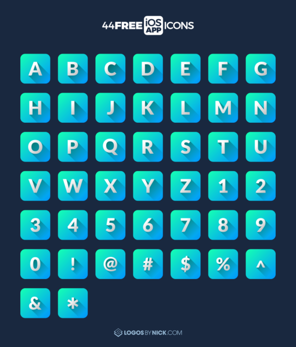 44 Free iOS App Icons – Logos By Nick