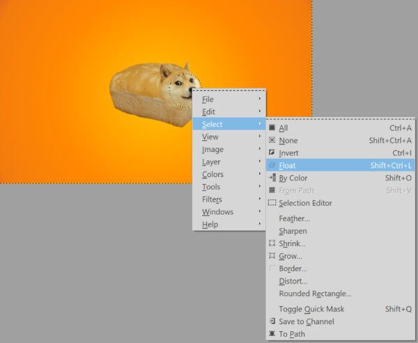 GIMP: Make Selection a New Layer – Logos By Nick