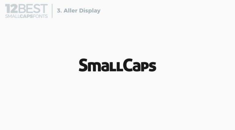 My 12 Best Small Caps Fonts | Free Downloads