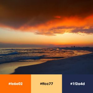 12 Beach Sunset Color Palettes with HEX Codes – Logos By Nick