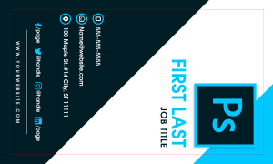 Free Vertical Business Card Template in PSD Format – Logos By Nick