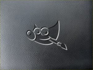 GIMP Pressed Leather Mockup – Logos By Nick