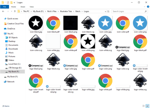 How To Batch Export Multiple Images from Adobe Illustrator – Logos By Nick