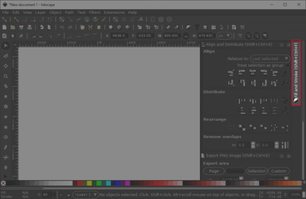 Quick Fix: Inkscape Fill and Stroke Menu Not Showing – Logos By Nick