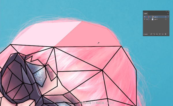 How To Create A Low Poly Portrait in Illustrator – Logos By Nick