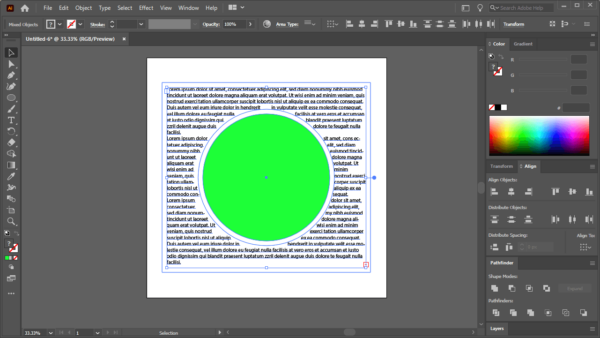 How To Flow Text Around A Shape with Adobe Illustrator – Logos By Nick