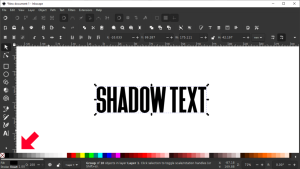 How To Make Shadow Text In Inkscape | 4-Step Tutorial – Logos By Nick