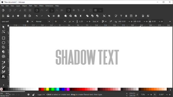 How To Make Shadow Text In Inkscape | 4-Step Tutorial – Logos By Nick
