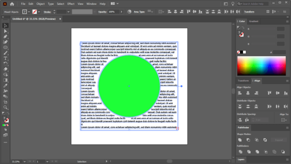 How To Flow Text Around A Shape with Adobe Illustrator – Logos By Nick