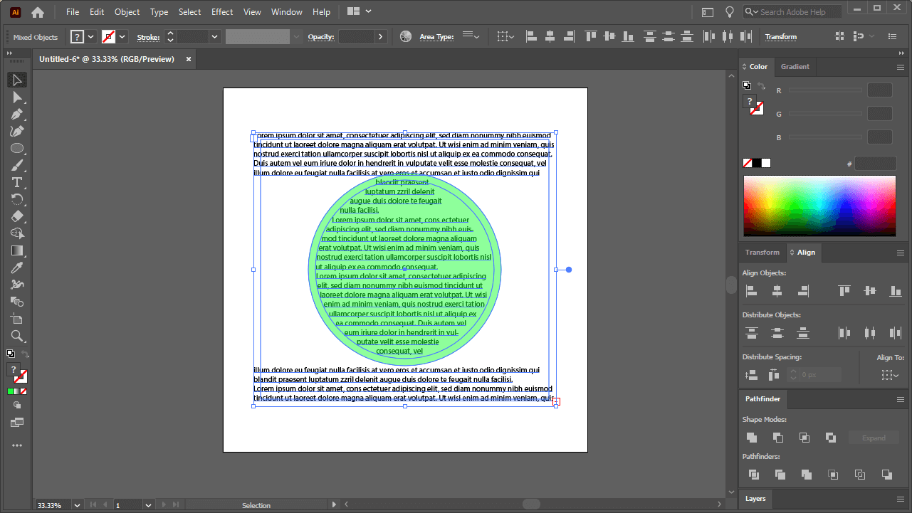 How To Flow Text Around A Shape With Adobe Illustrator LaptrinhX News