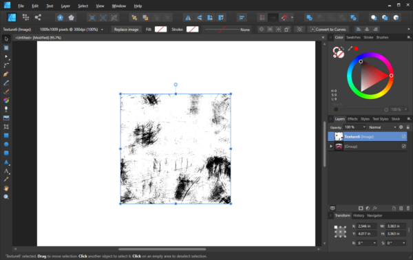 How To Apply A Texture Overlay with Affinity Designer – Logos By Nick