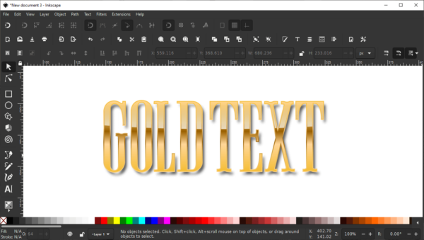 How To Create A Gold Effect with Inkscape – Logos By Nick