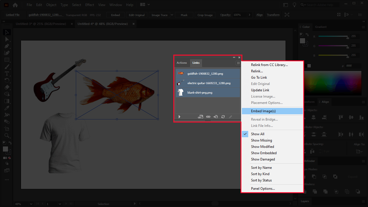 How To Embed All Images In Illustrator LaptrinhX News