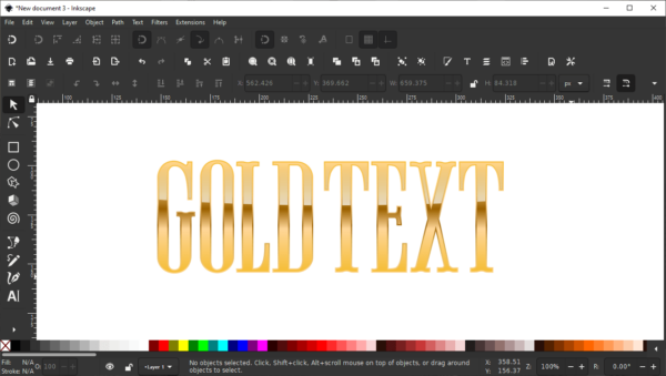 How To Create A Gold Effect with Inkscape – Logos By Nick