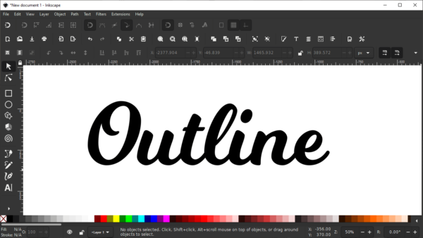 How To Outline Text with Inkscape | 3-Step Tutorial – Logos By Nick