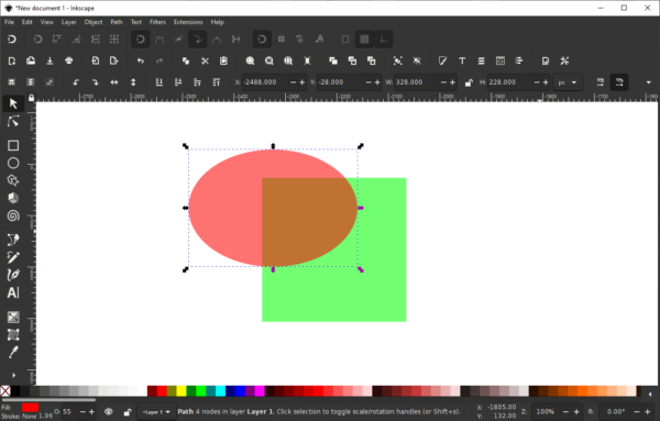 How To Slice Objects In Inkscape Using The Division Feature – Logos By Nick