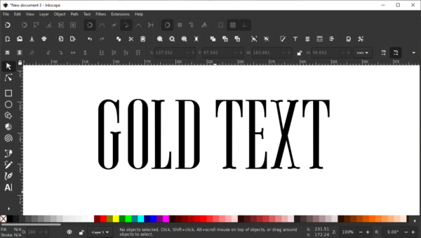 How To Create A Gold Effect with Inkscape – Logos By Nick