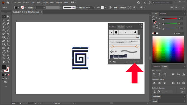 Repeat A Shape Along A Path with Illustrator Using Pattern Brushes ...