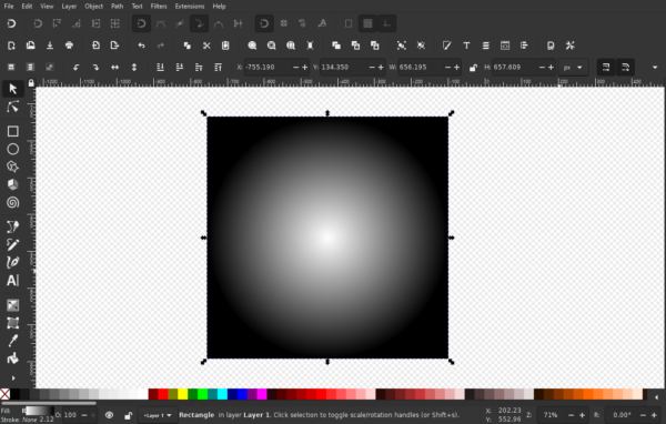 Create An Opacity Mask with Inkscape | Partial Transparency for Groups ...