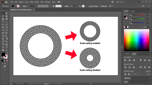 Repeat A Shape Along A Path with Illustrator Using Pattern Brushes ...