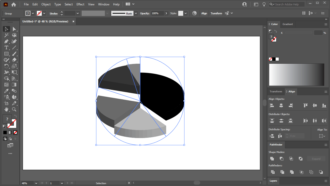 How To Make A 3D Pie Chart In Illustrator LaptrinhX News How To Make A 3D Pie Chart In Illustrator LaptrinhX News