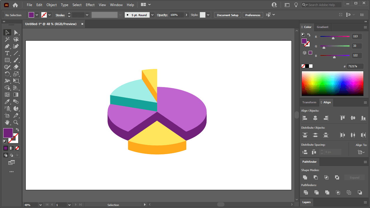 How To Make A 3D Pie Chart In Illustrator How To Make A 3D Pie Chart In Illustrator