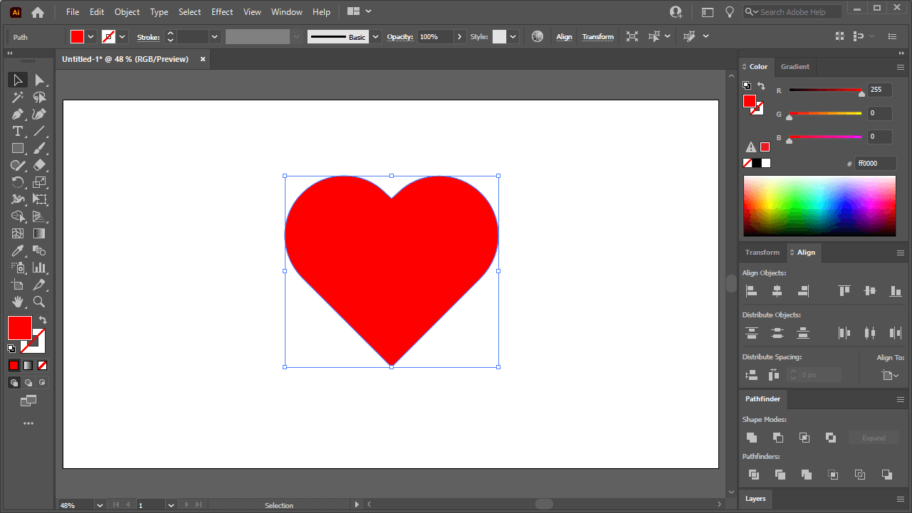 How To Make A Heart In Illustrator 3 Quick Steps