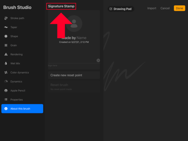 How To Create A Signature Stamp with Procreate – Logos By Nick