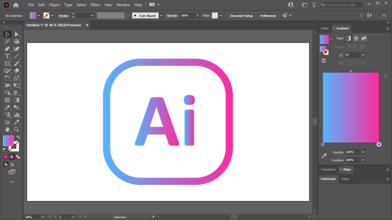 Apply A Gradient Across Multiple Objects In Illustrator – Logos By Nick Apply A Gradient Across Multiple Objects In Illustrator – Logos By Nick