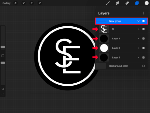 How To Group Layers In Procreate | 2 Simple Steps – Logos By Nick