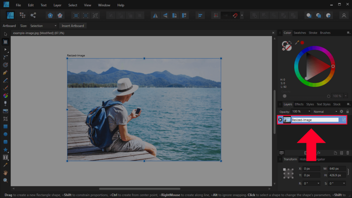 How To Resize Images with Affinity Designer – Logos By Nick