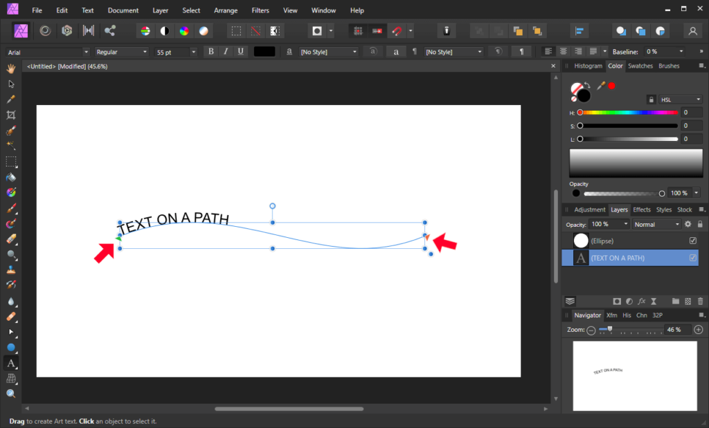Node Tool And Text In Affinity Designer - Heidrick Wred1975