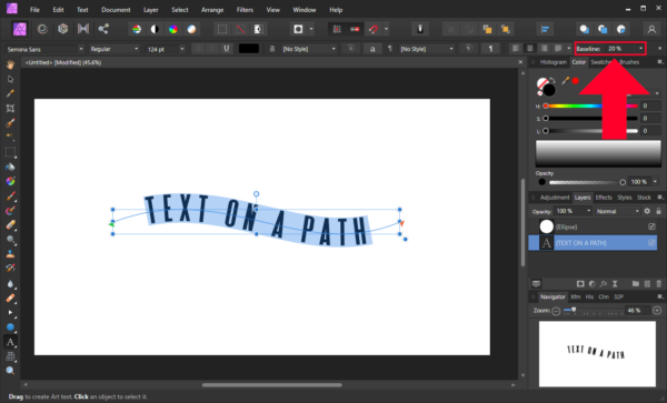 How To Curve Text with Affinity Photo – Logos By Nick