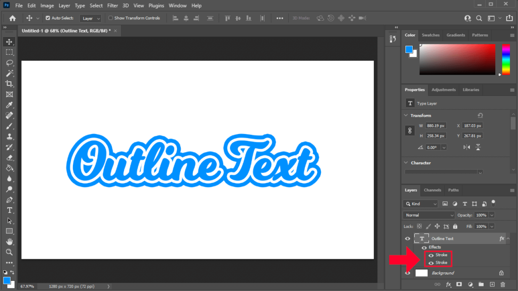 The Easiest Way To Outline Text In Photoshop CC 2021 – Logos By Nick