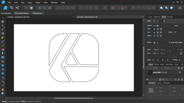 How To Create Dotted Lines with Affinity Designer – Logos By Nick