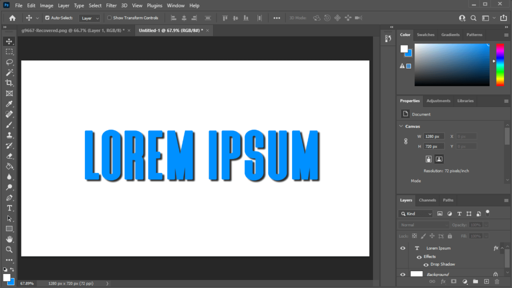 How To Quickly Create Drop Shadows with Photoshop CC 2021 – Logos By Nick