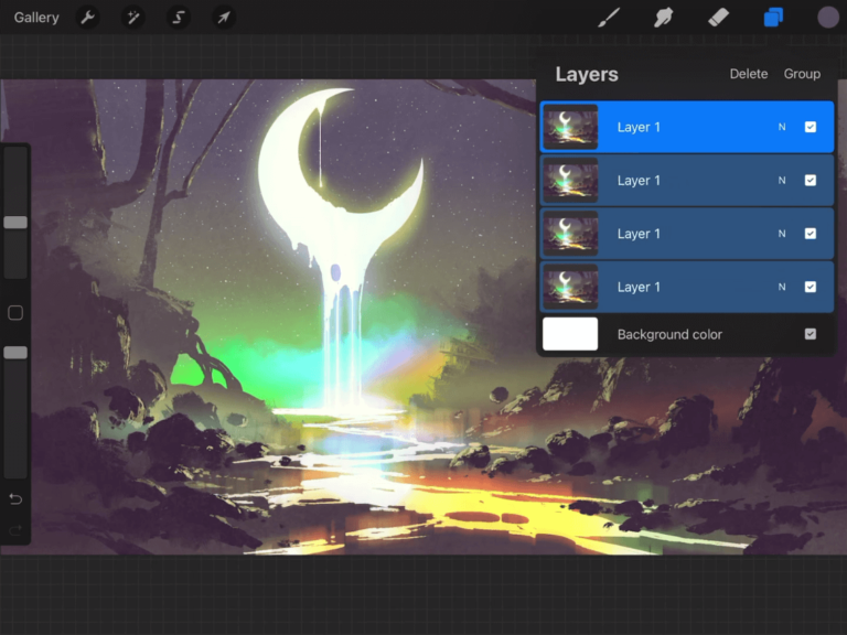 How To Merge Layers In Procreate | Individual and Multiple Layers ...