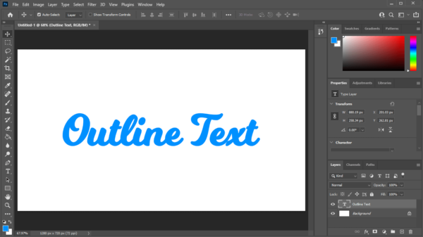 The Easiest Way To Outline Text In Photoshop CC 2021 – Logos By Nick