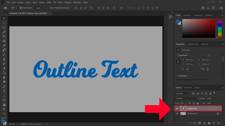The Easiest Way To Outline Text In Photoshop CC 2021 – Logos By Nick