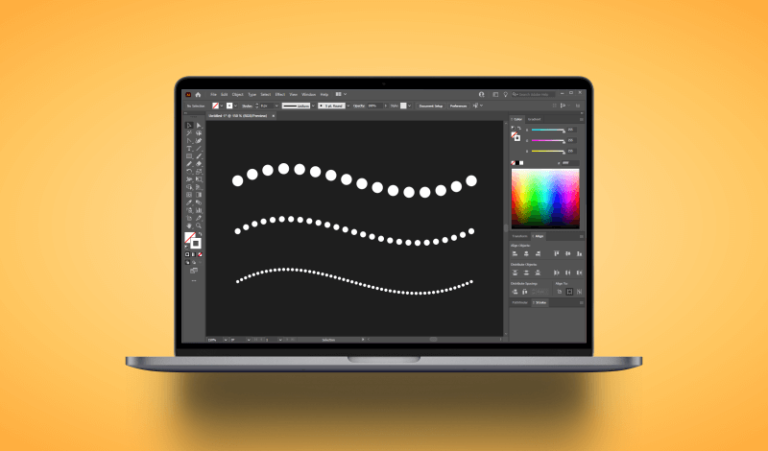 How To Make A Dotted Line In Illustrator CC 2021