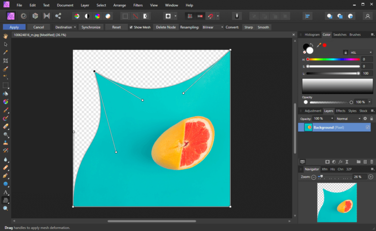 How To Free Transform with Affinity Photo – Logos By Nick