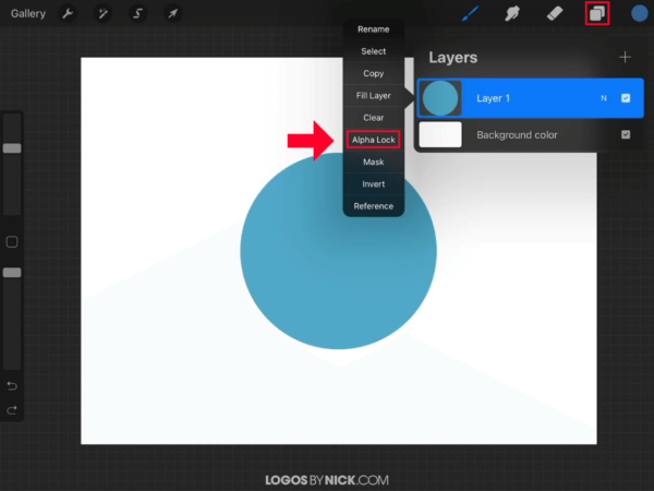Alpha Lock In Procreate: How It Works and Why It’s Useful – Logos By Nick