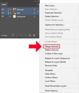 How To Flatten An Image In Illustrator And Combine Multiple Layers ...