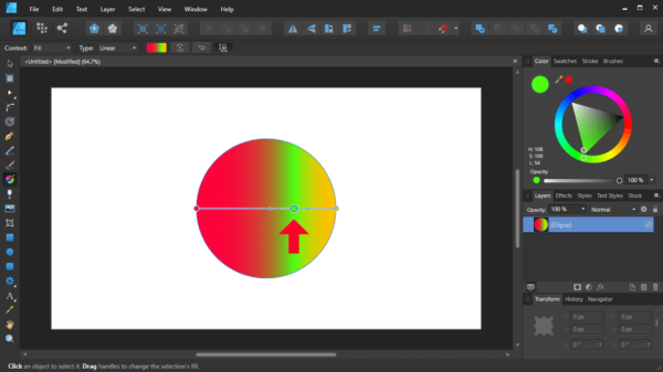 How To Gradient Fill In Affinity Designer | Linear, Elliptical, Radial ...