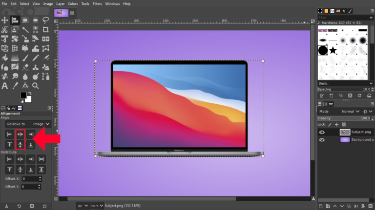 How To Center A Layer In GIMP – Logos By Nick
