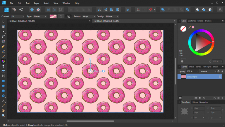Make A Repeat Pattern In Affinity Designer Using A Single Object