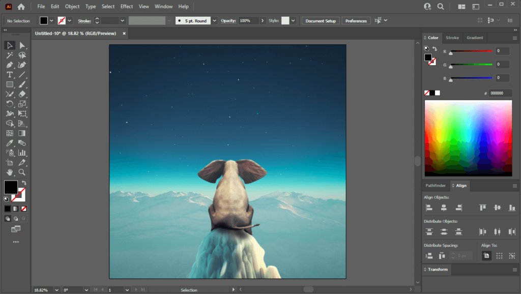 Erase Part Of An Image In Illustrator Beginner Tutorial